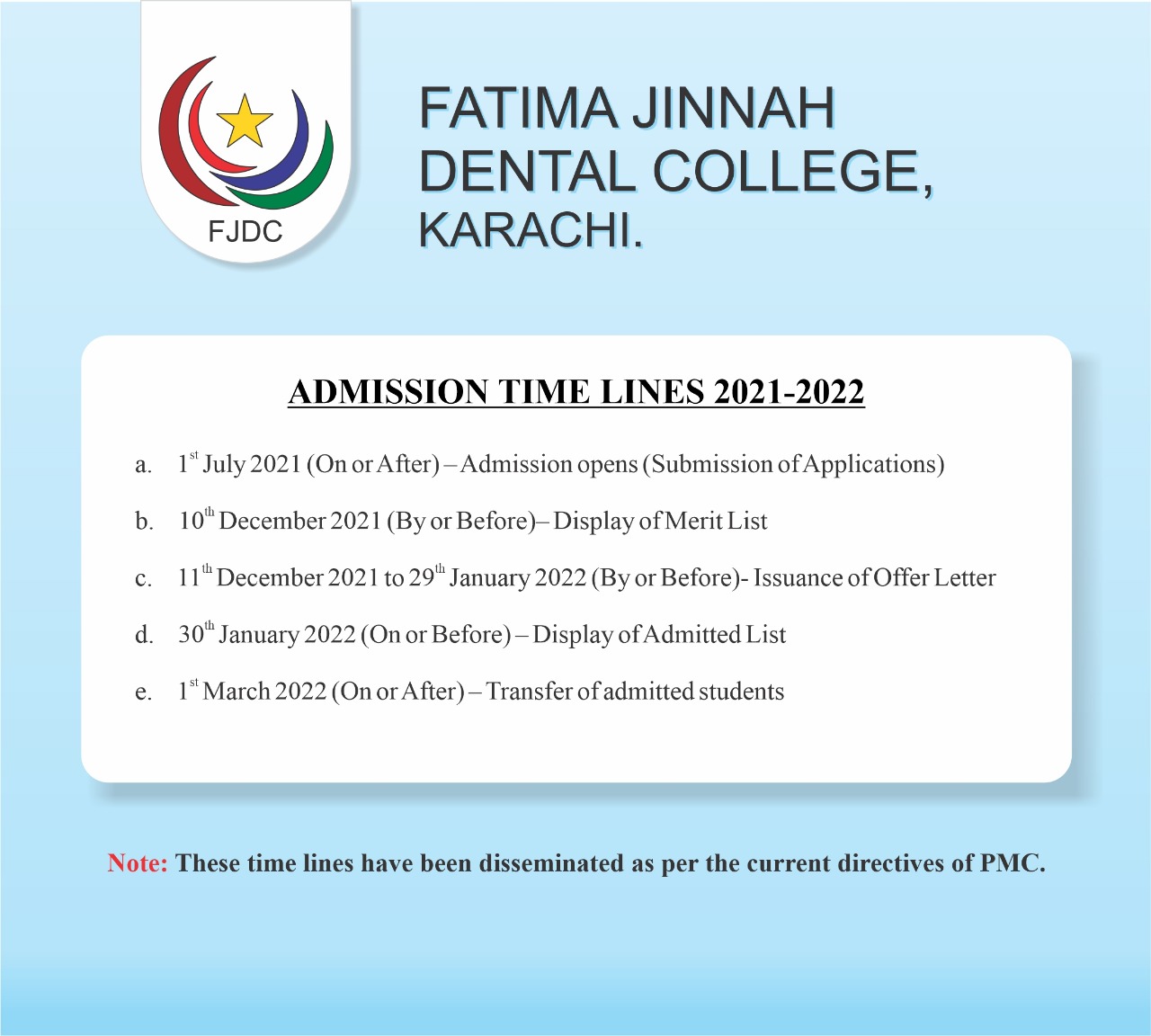 Admissions - FJDC
